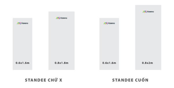 Các kích thước standee chuẩn mới cập nhật 2025